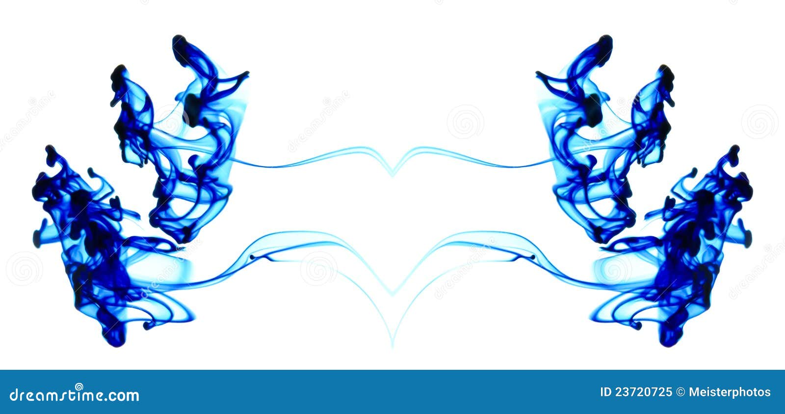 Blue ink moving in water stock image. Image of water - 23720725