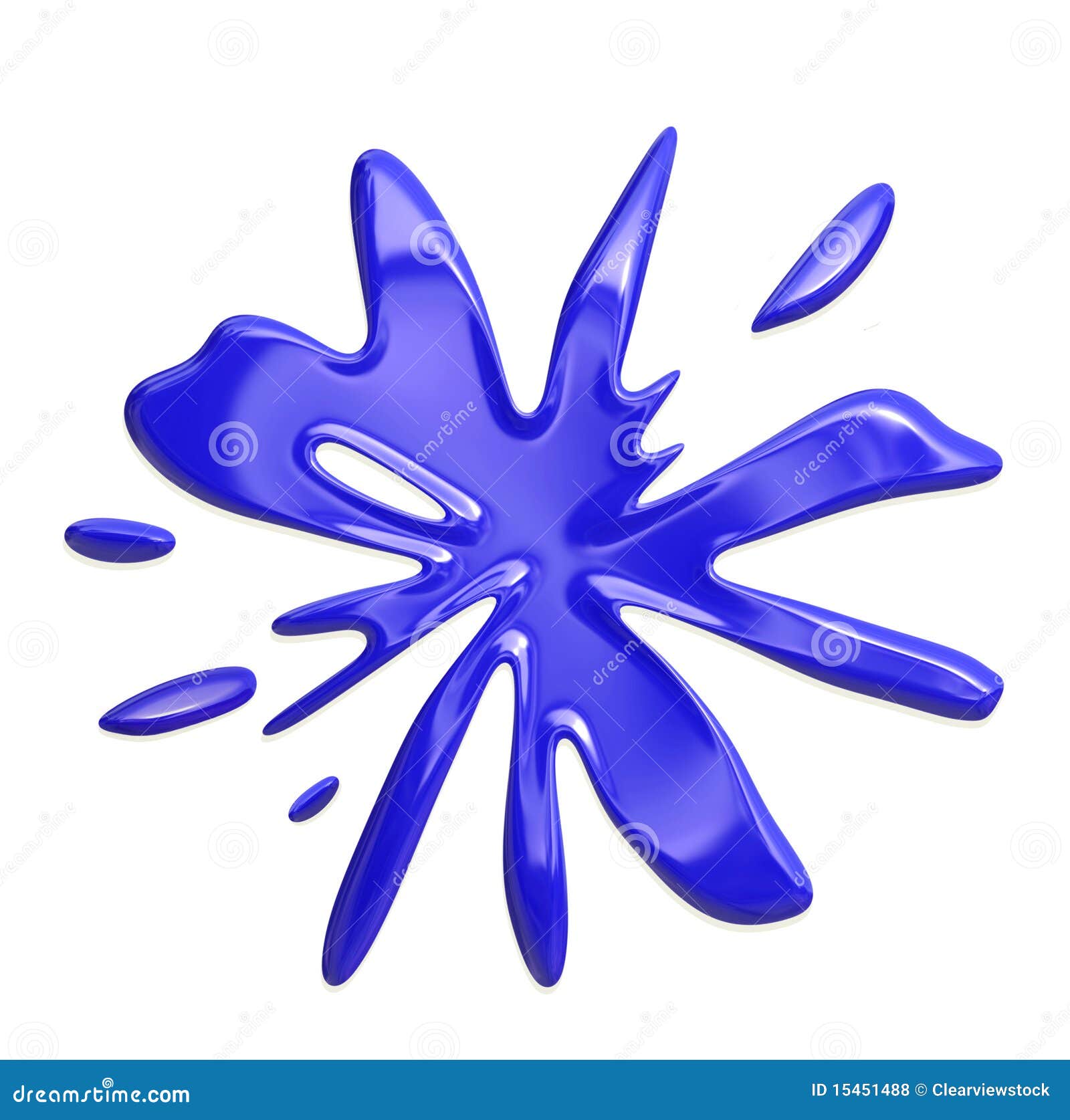 Blue Ink Or Paint Splotches Stock Photo | CartoonDealer.com #15451488