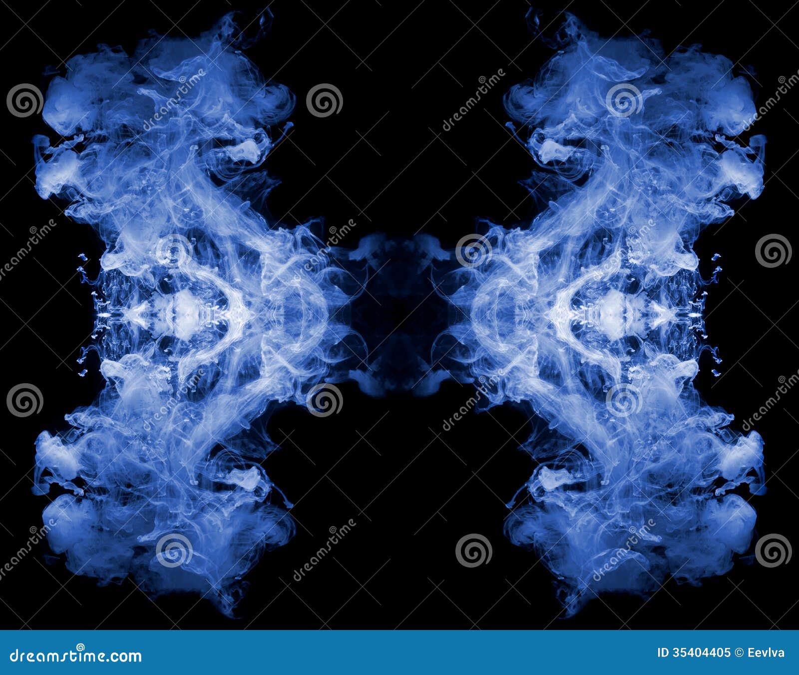 Blue ink patterns. stock image. Image of blue, growth - 35404405