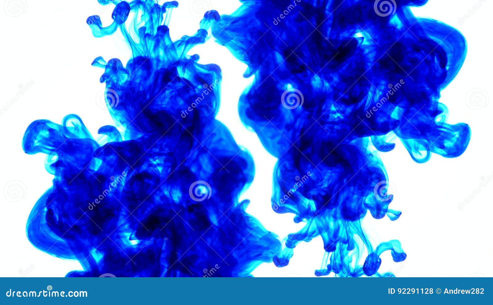 Blue Ink in Water.Creative Slow Motion Stock Photo - Image of design ...