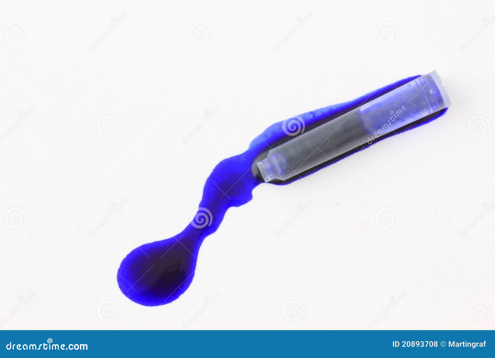 Blue Ink Blot Picture. Image: 20893708