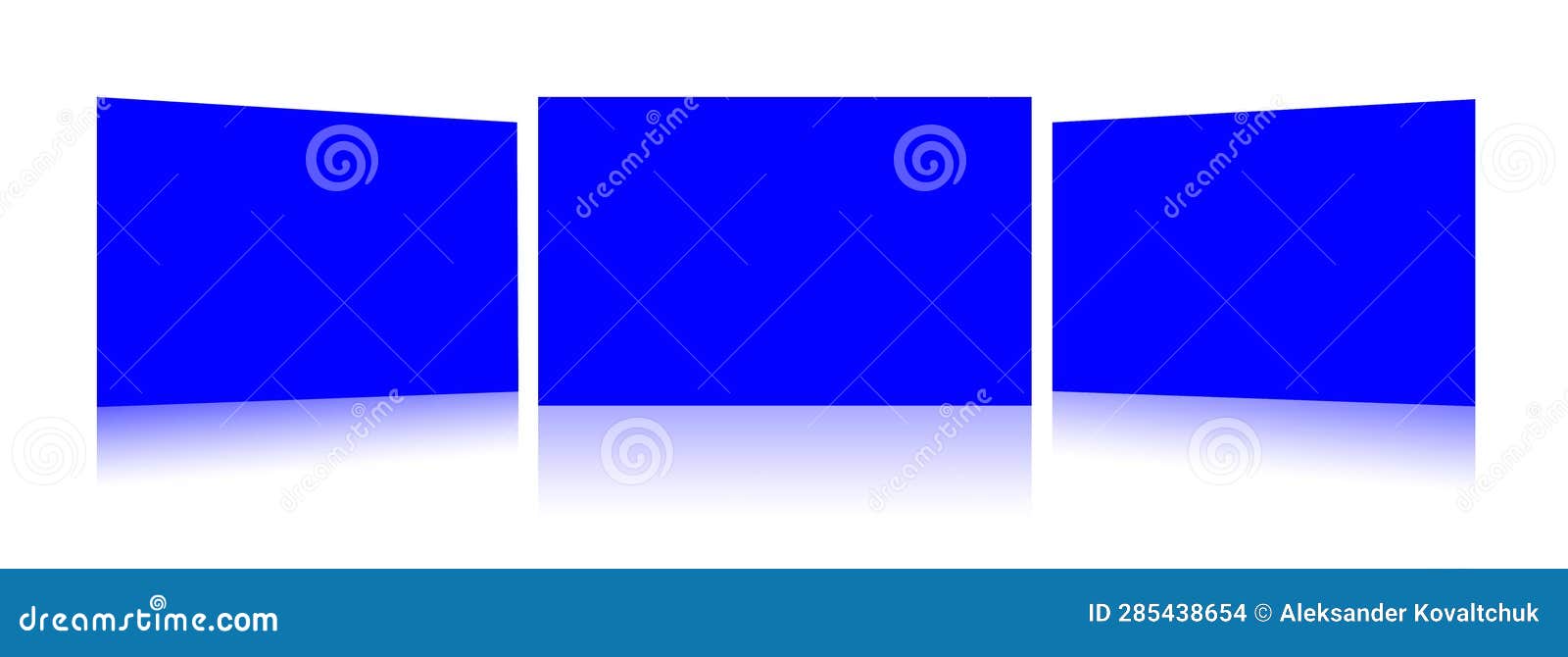 Blue Insert Report or Screenshoot Blank Template for Presentation ...
