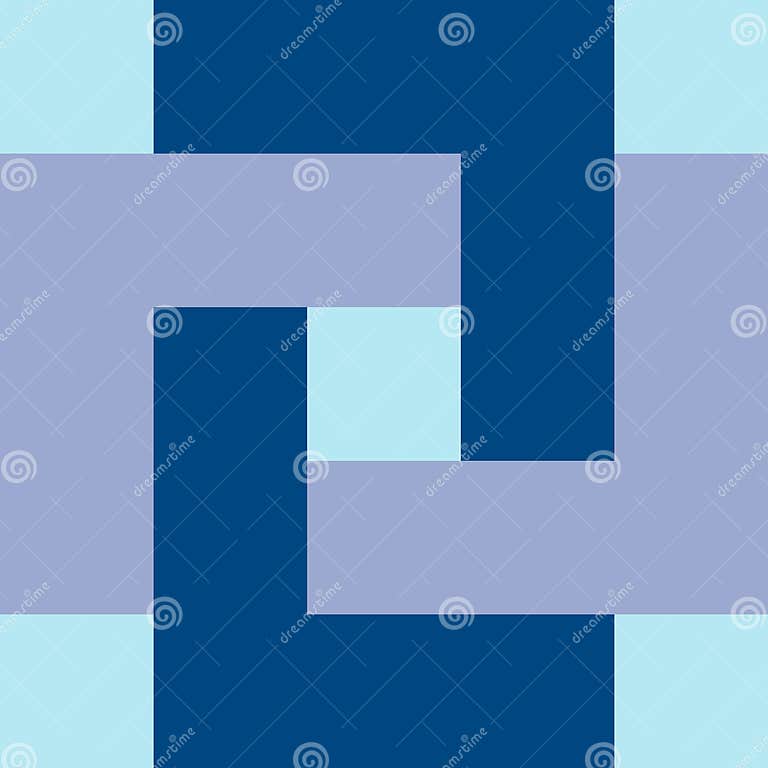 Blue Interlocking Rectangles Stock Illustration - Illustration of ...