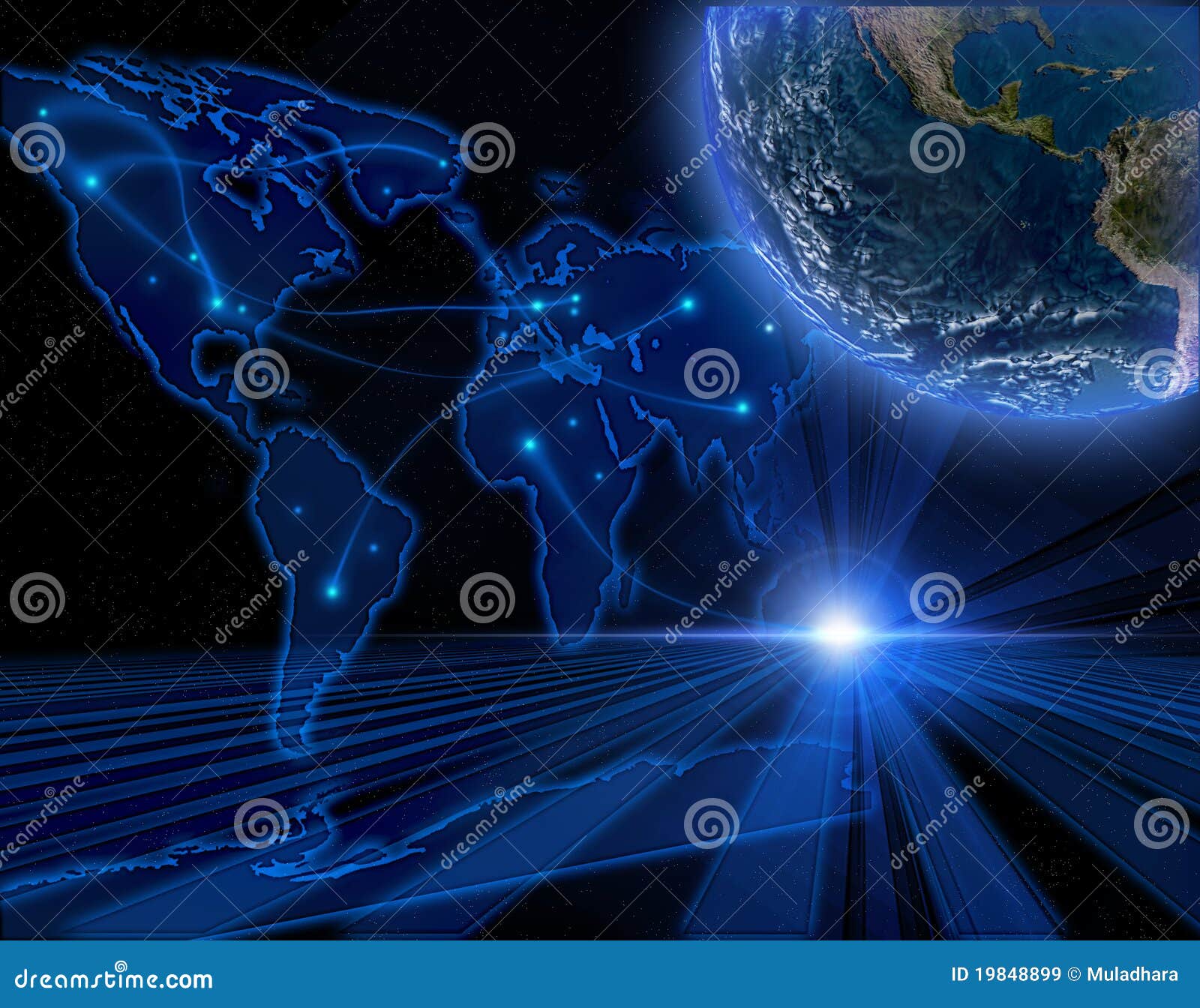 Blue Internet Background Royalty Free Stock Images - Image: 19848899
