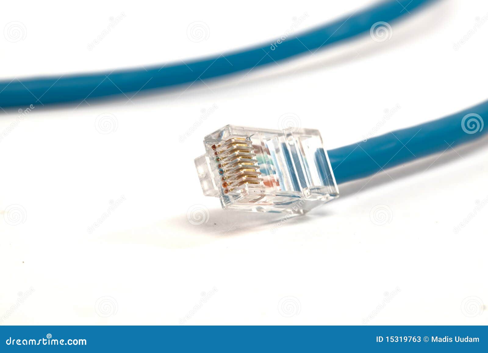 Blue Internet Cable stock image. Image of cord, business - 15319763