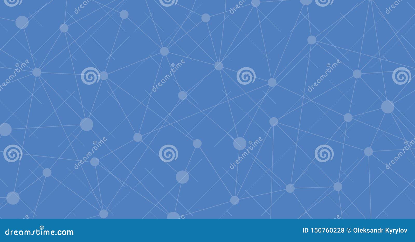 Blue Internet Connection, Molecular Abstract Background. Sense of ...