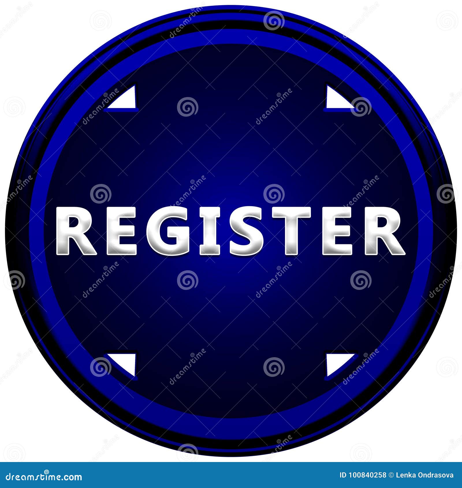 Register button stock illustration. Illustration of online - 100840258