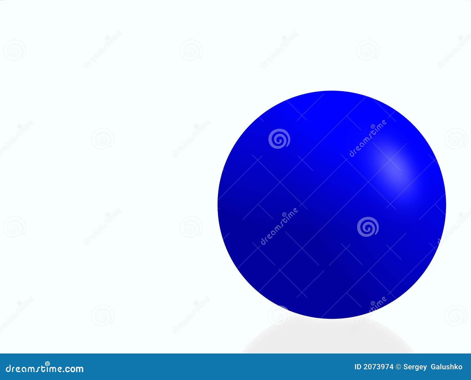 Blue isolated sphere stock illustration. Illustration of blue - 2073974