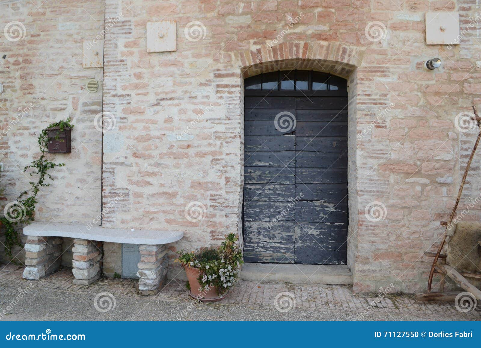 Blue italian front door stock photo. Image of terracotta - 71127550