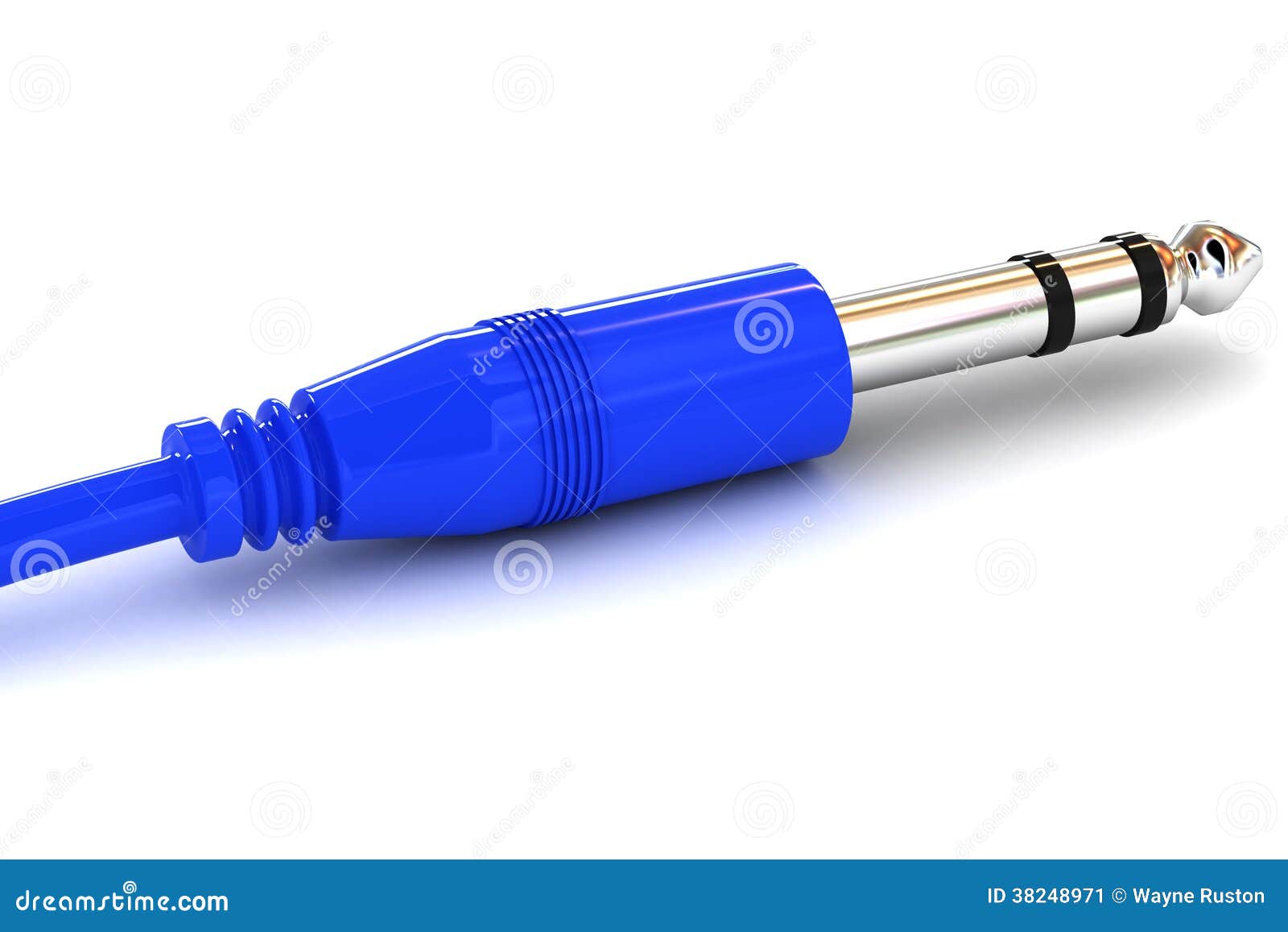Blue Jack Plug stock illustration. Illustration of computer - 38248971