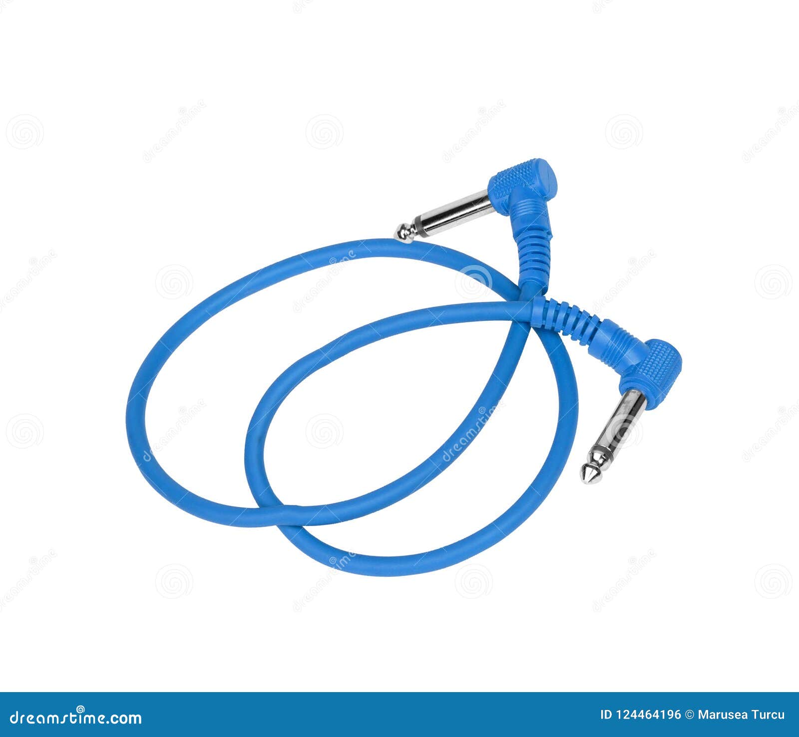 Blue Jack Plugs isolated stock photo. Image of isolated - 124464196