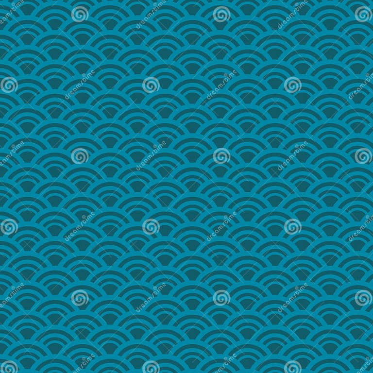 Blue Japanese Pattern Vector Background Stock Vector - Illustration of ...