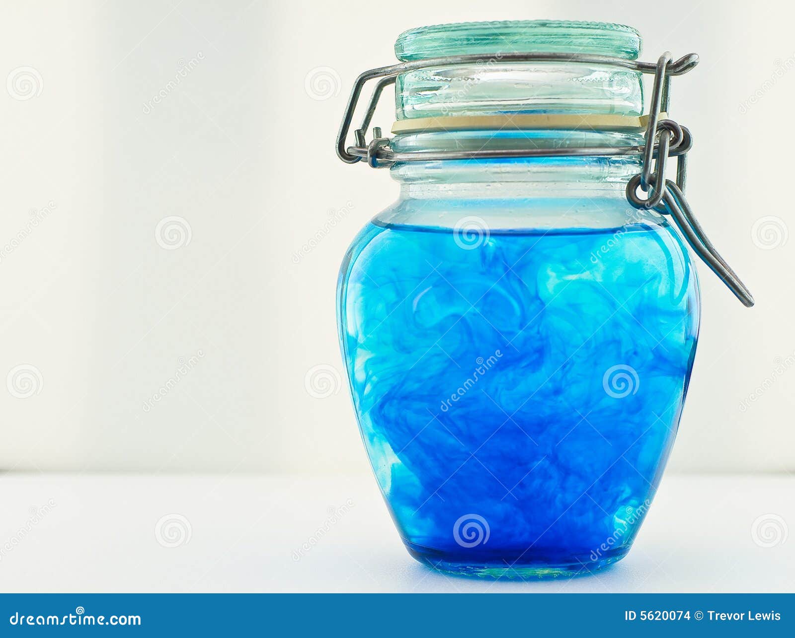 Blue Jar Isolated stock photo. Image of glass, closed - 5620074