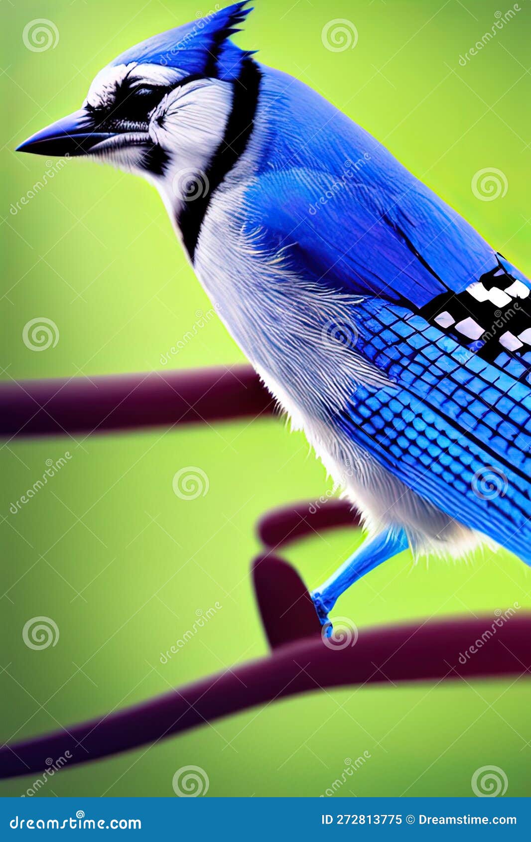 Blue Jay Animal. AI Generated. Stock Illustration - Illustration of ...