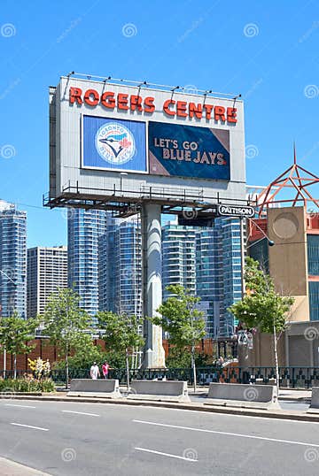 Blue Jays Logo on Rogers Centre Billboard Editorial Stock Image - Image ... Blue Jays Logo on Rogers Centre Billboard Editorial Stock Image - Image ...