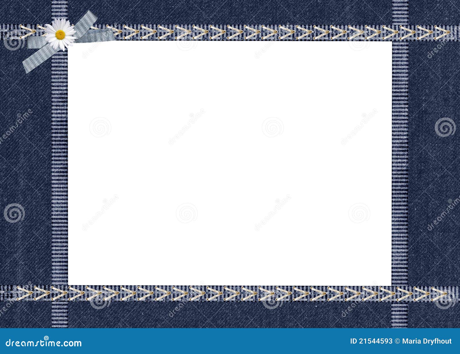 Blue Jean frame stock illustration. Illustration of flower - 21544593