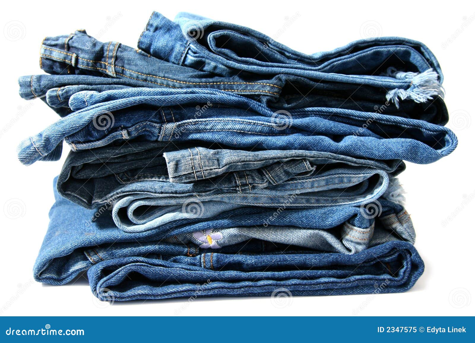 Blue jeans stock image. Image of jeans, cotton, wear, vines - 2347575