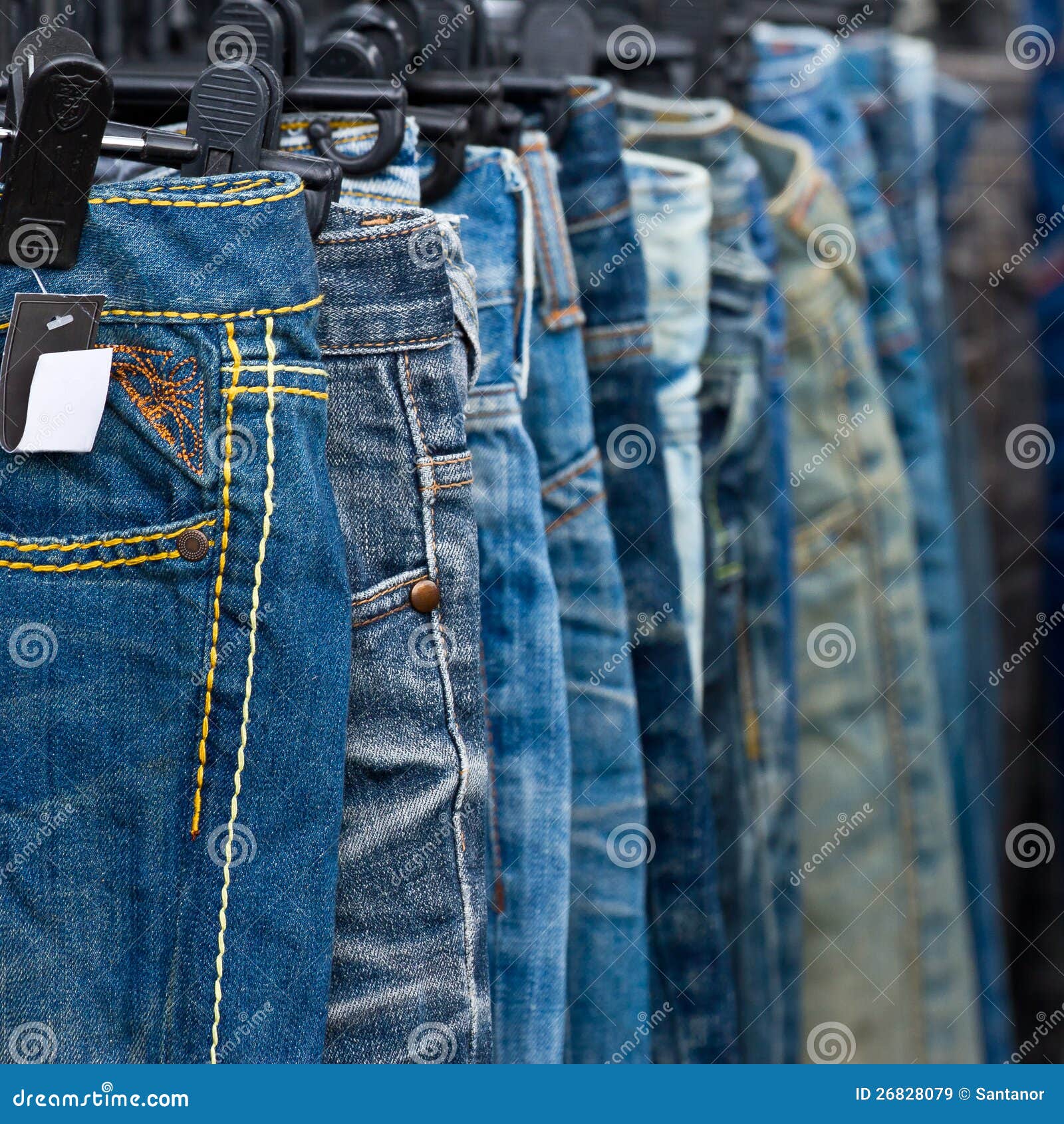 Blue jeans stock image. Image of indigo, cloth, trousers - 26828079