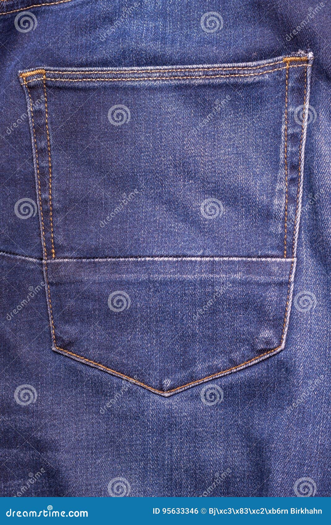 Blue Jeans Back Pocket As a Close Up Stock Photo - Image of denim ...