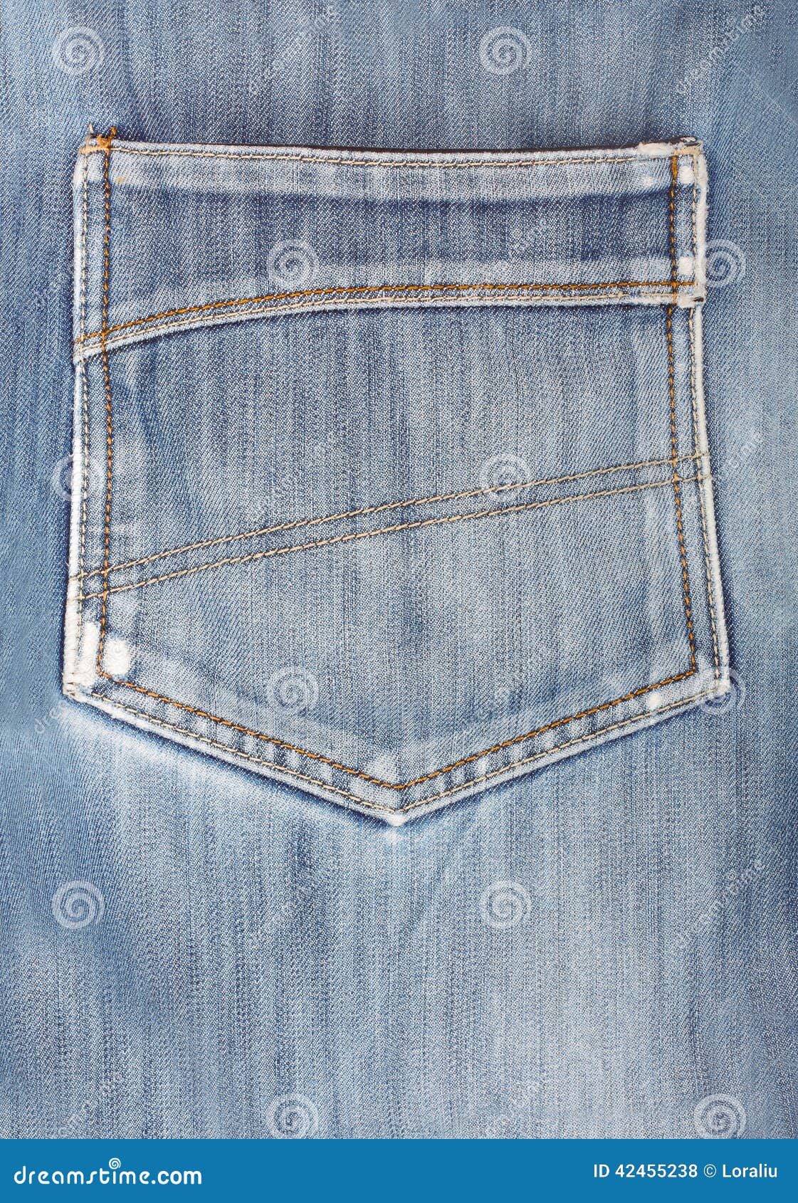 Blue jeans back pocket stock photo. Image of apparel - 42455238