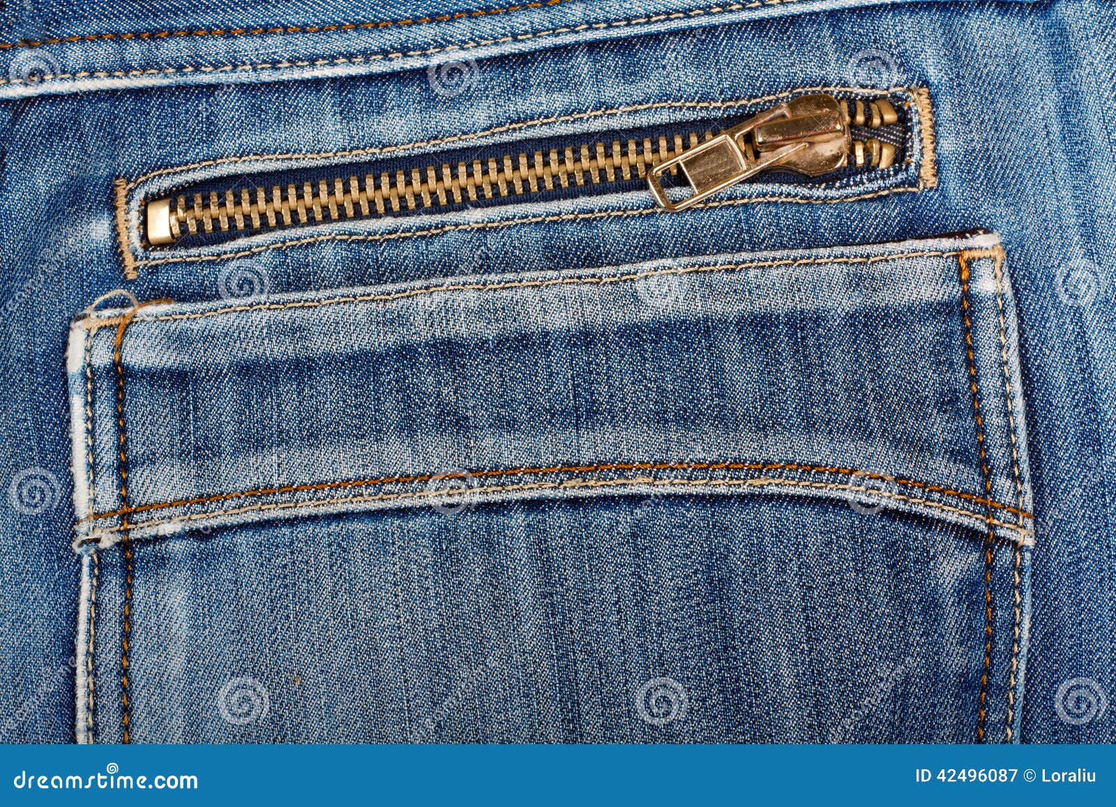 Blue Jeans Back Pocket. Casual Style Stock Image - Image of clothes ...