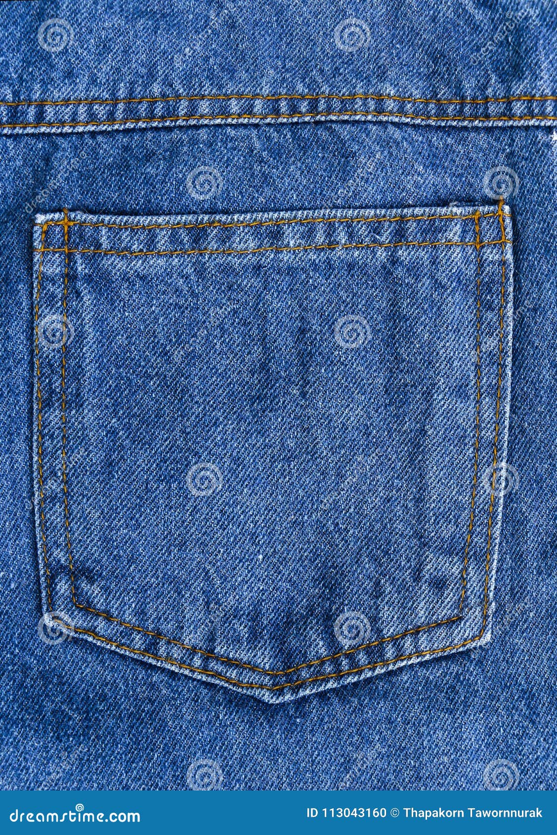 Blue Jeans Back Pocket Texture Background Stock Photo - Image of blue ...