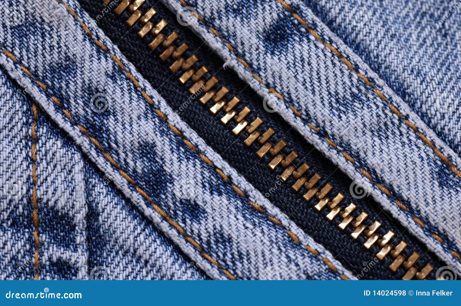 Blue Jeans Background with Zipper Stock Photo - Image of background ...