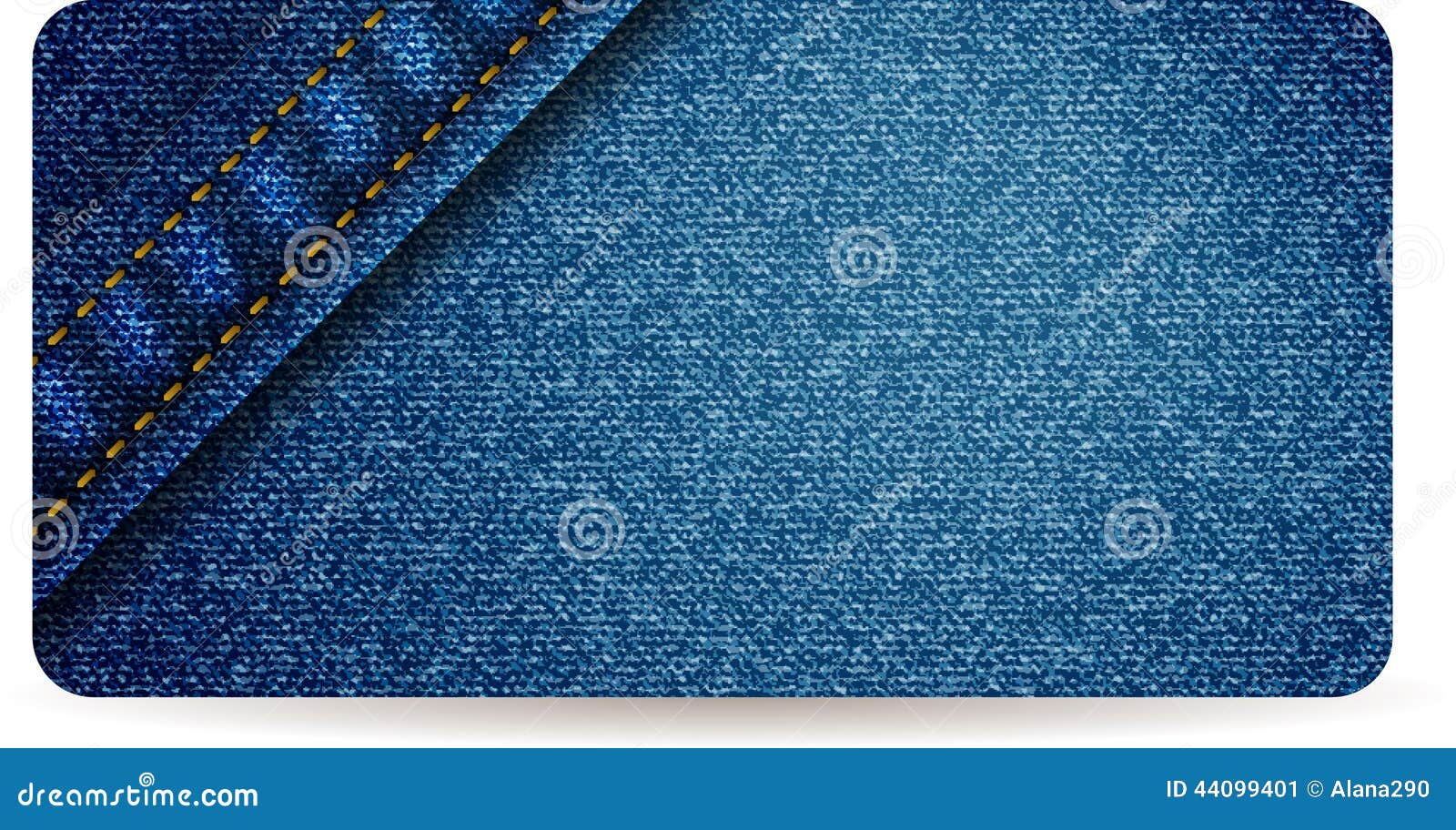 Blue jeans banner stock vector. Illustration of design - 44099401