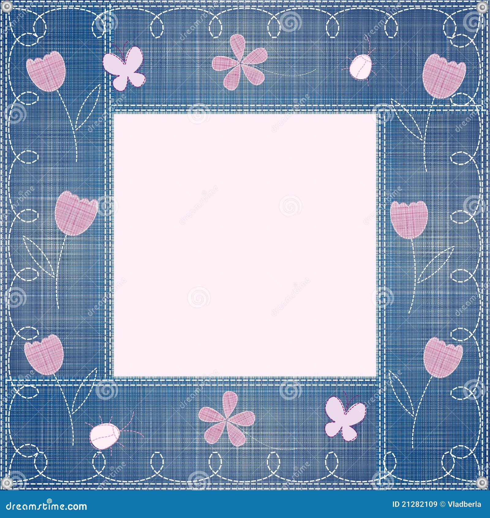 Blue jeans border stock illustration. Illustration of embroidery - 21282109