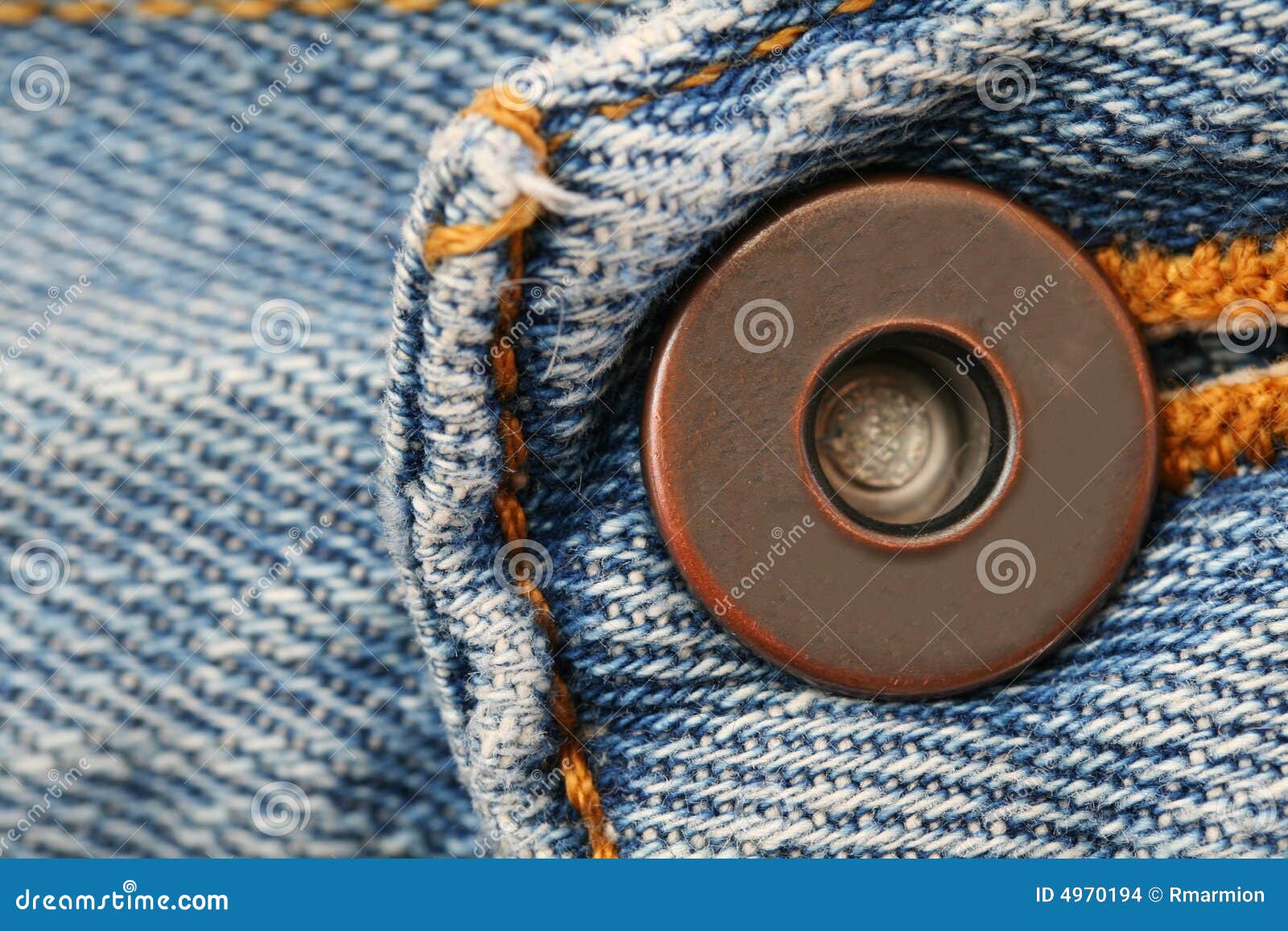 Blue Jeans Button stock photo. Image of grunge, blank - 4970194