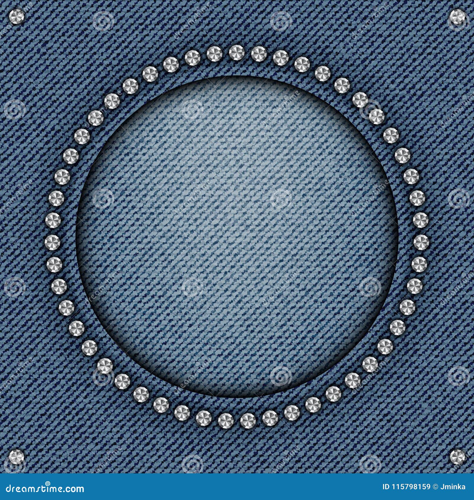 Diamonds And Denim Background