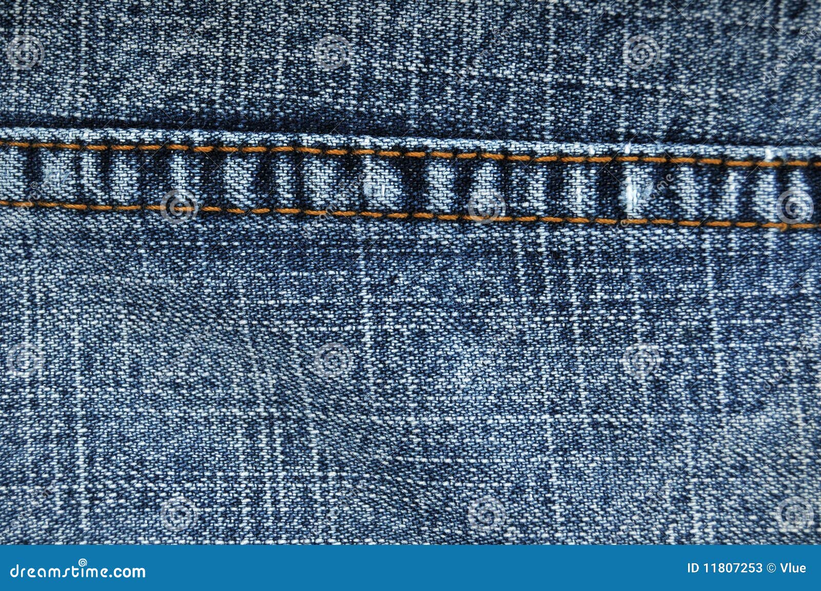 Blue Jeans Close Up of Stitching Stock Image - Image of line, clean ...