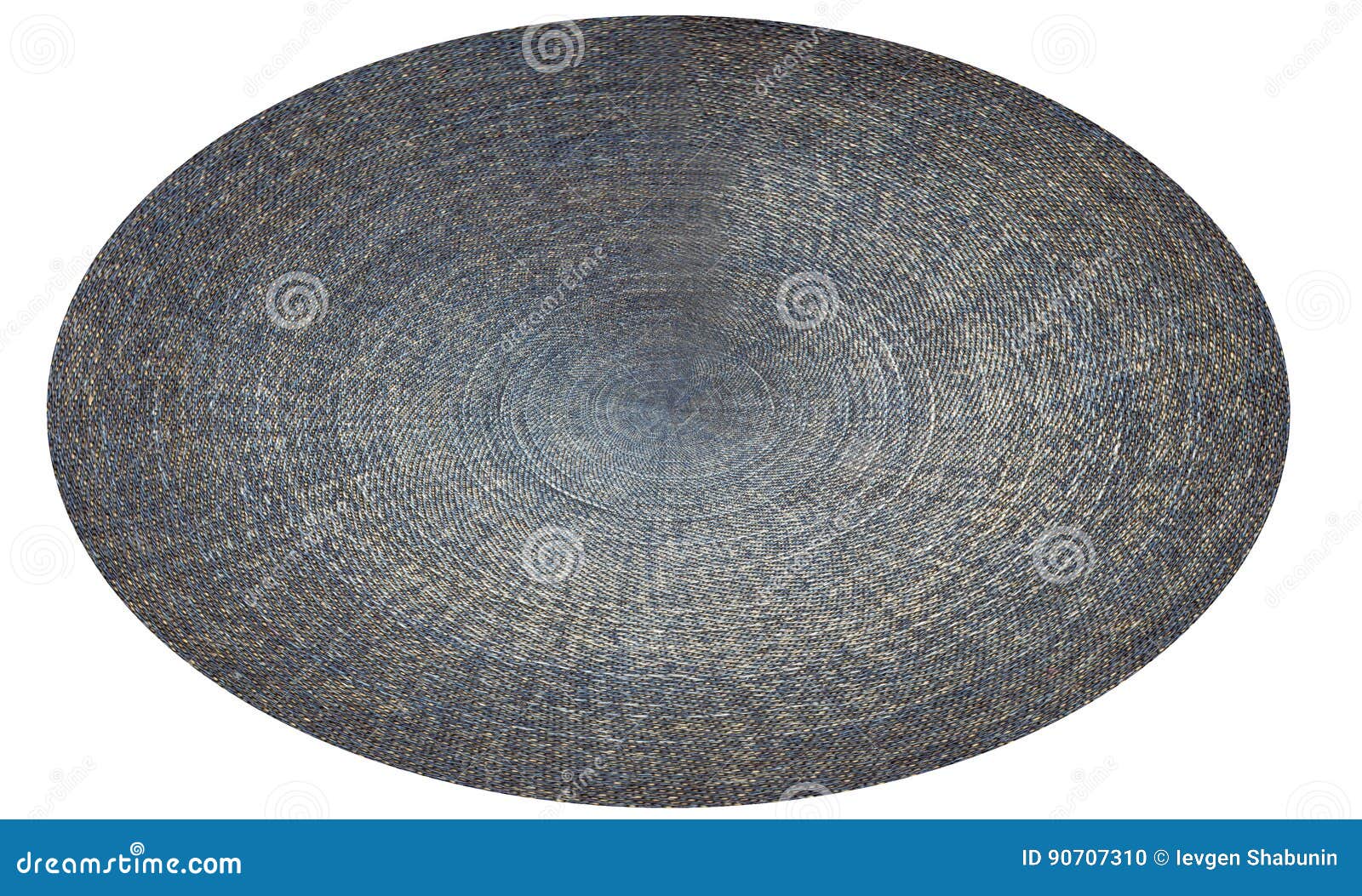 Blue Jeans, Denim in the Form of Circle Stock Photo - Image of fabric ...