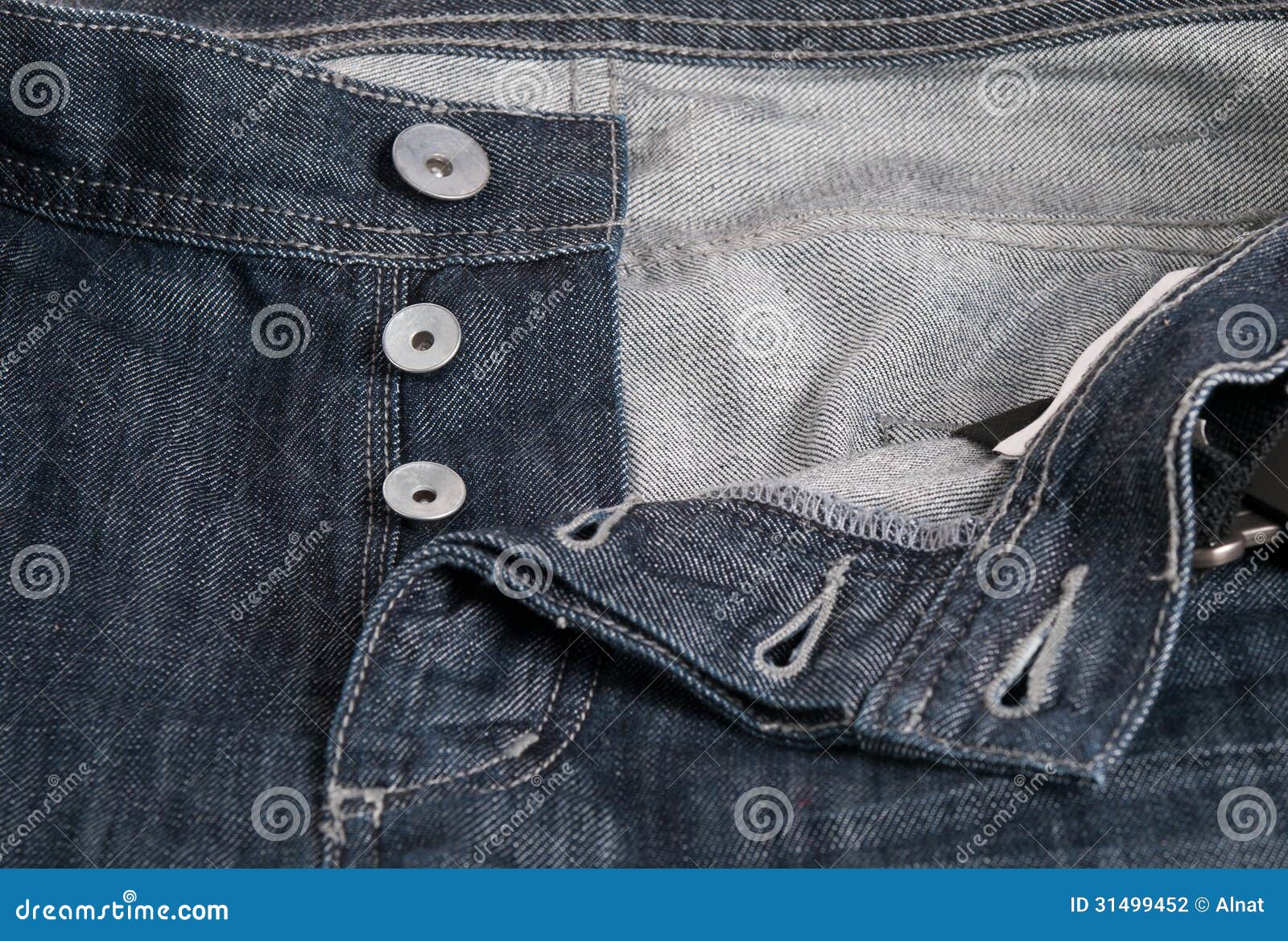 Blue jeans stock photo. Image of unbuttoned, closeup - 31499452