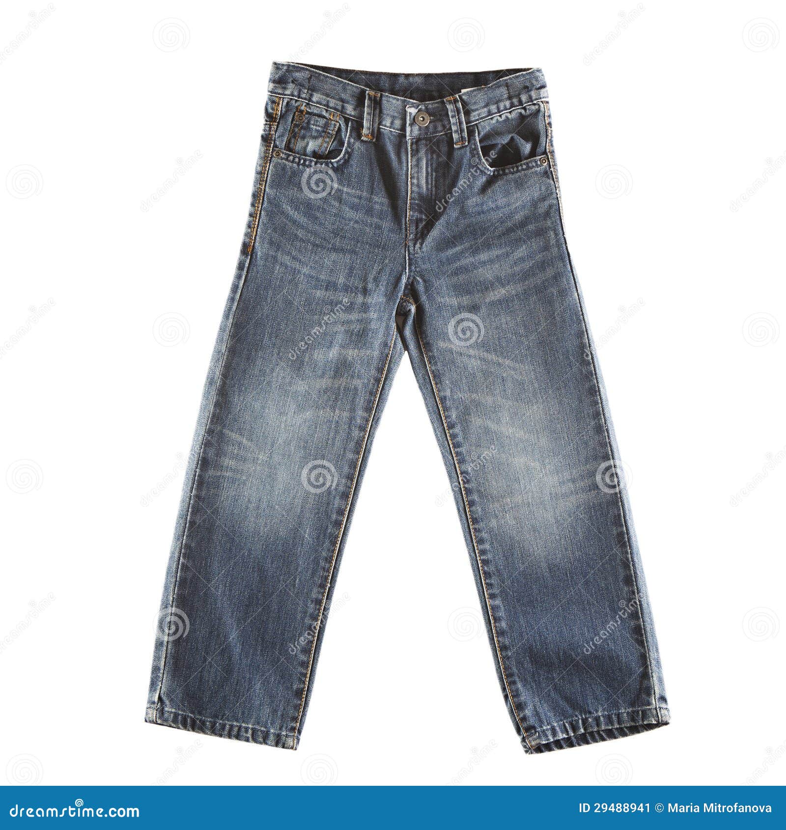 Blue jeans isolated stock image. Image of isolated, pocket - 29488941