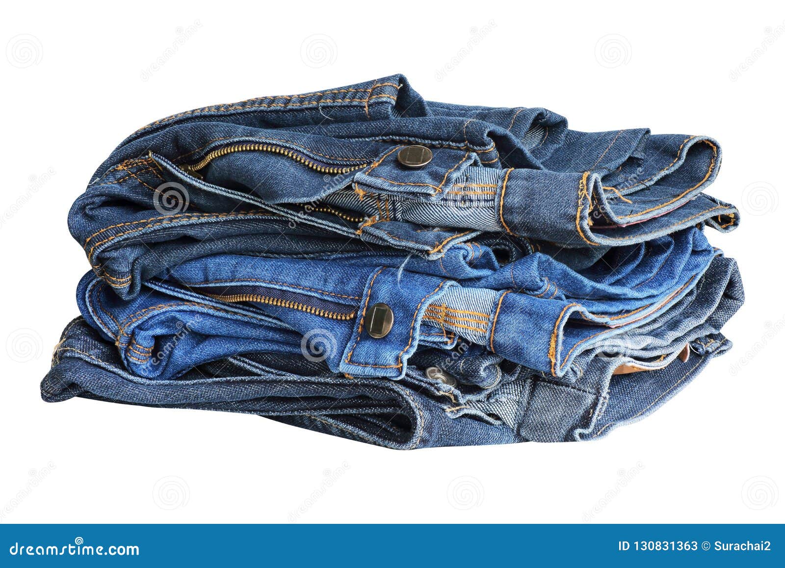 Blue Jeans Isolated on White Background Stock Image - Image of detail ...
