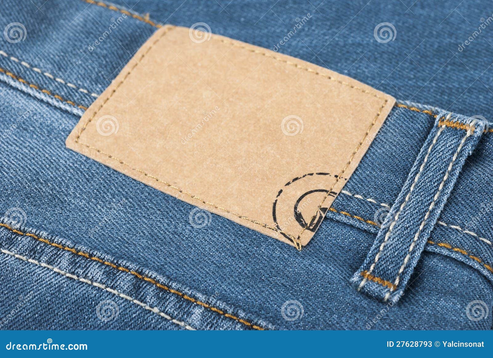 Blue jeans label stock image. Image of style, design - 27628793