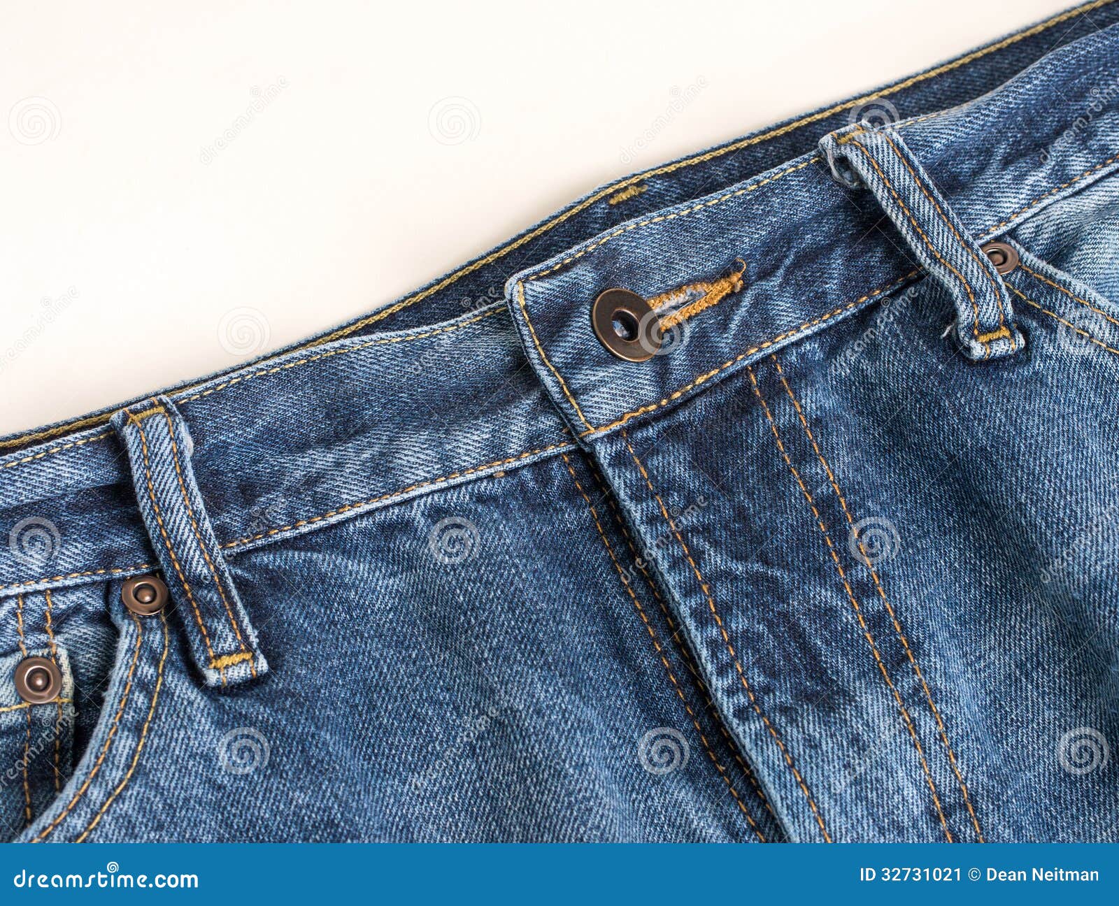 Blue Jeans Texture, Unbuttoned Jeans With Pockets. Royalty-Free Stock ...