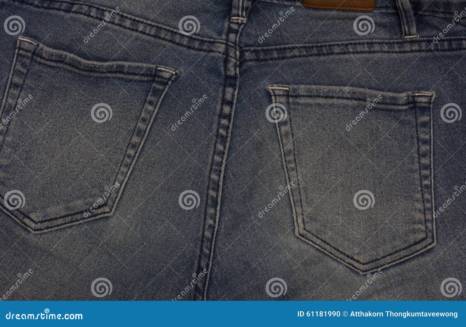 Blue jeans pockets closeup stock photo. Image of pants - 61181990
