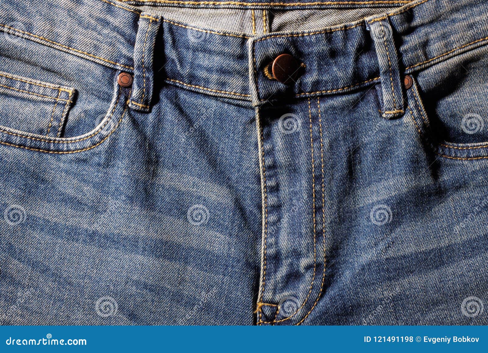 Blue Jeans Texture with Button and Zip Details Stock Photo - Image of ...