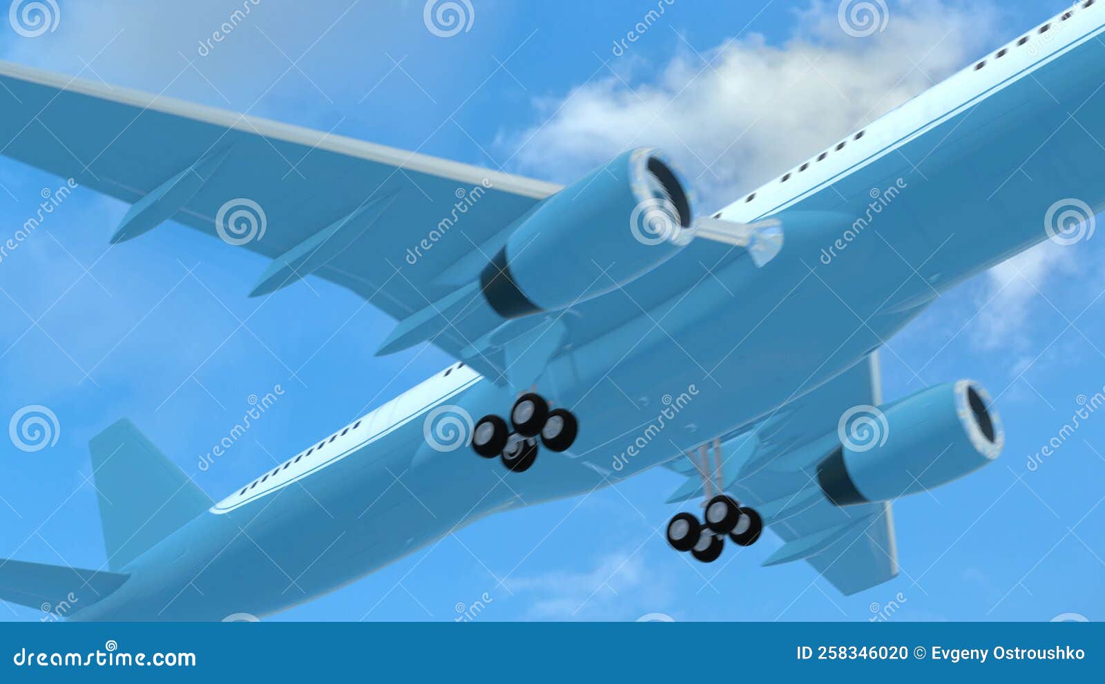 Jet plane in the sky stock footage. Video of technology - 258346020