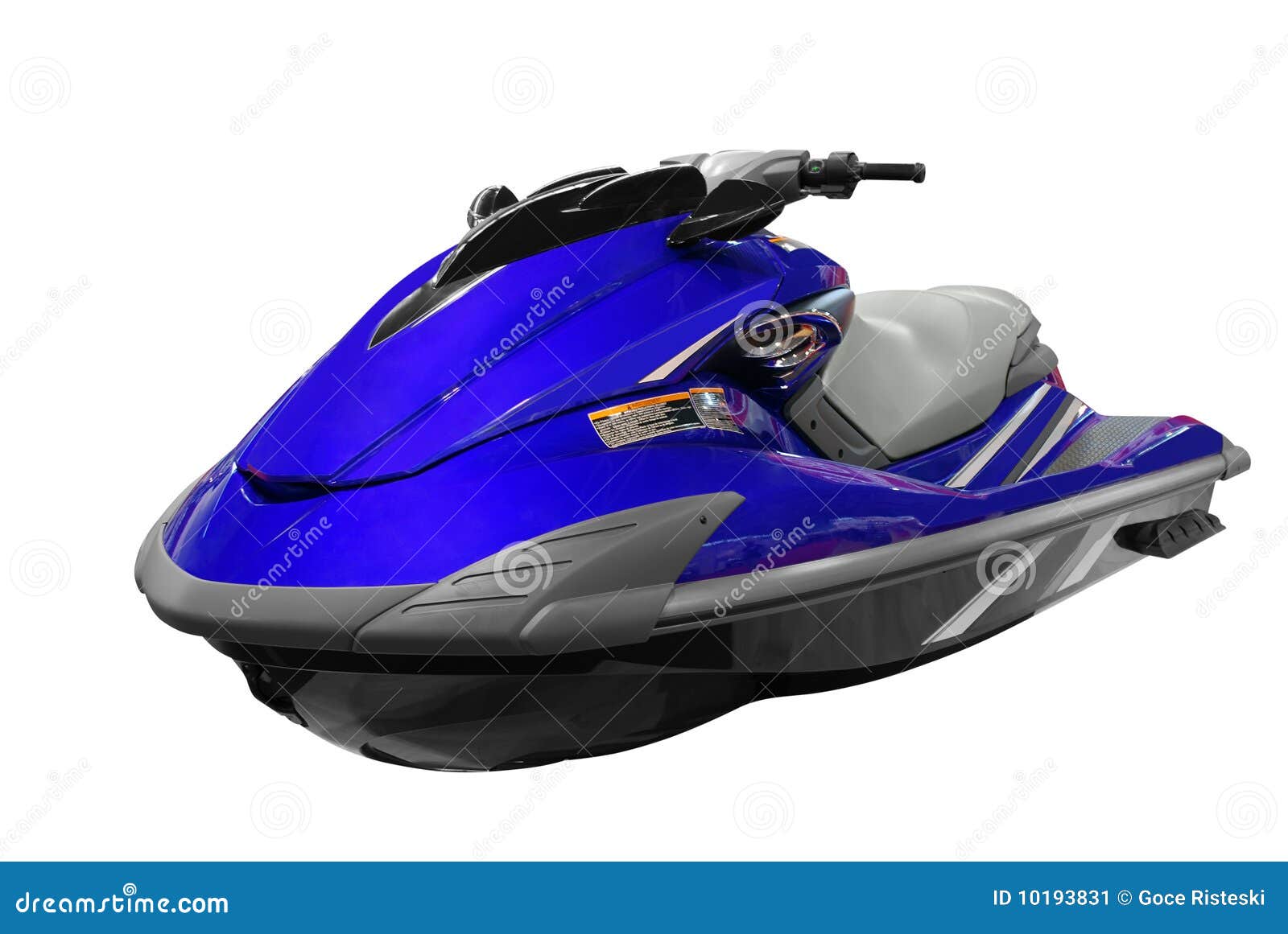 Blue jet-ski stock image. Image of drive, personal, sport - 10193831