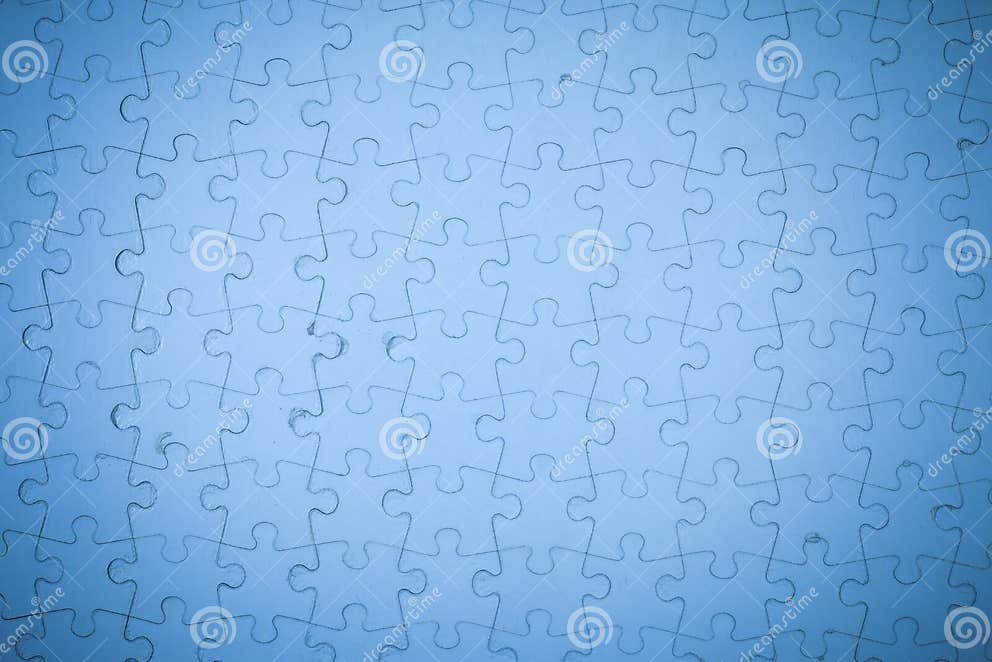 Blue Jigsaw Puzzle Background Stock Photo - Image of puzzle, solution ...