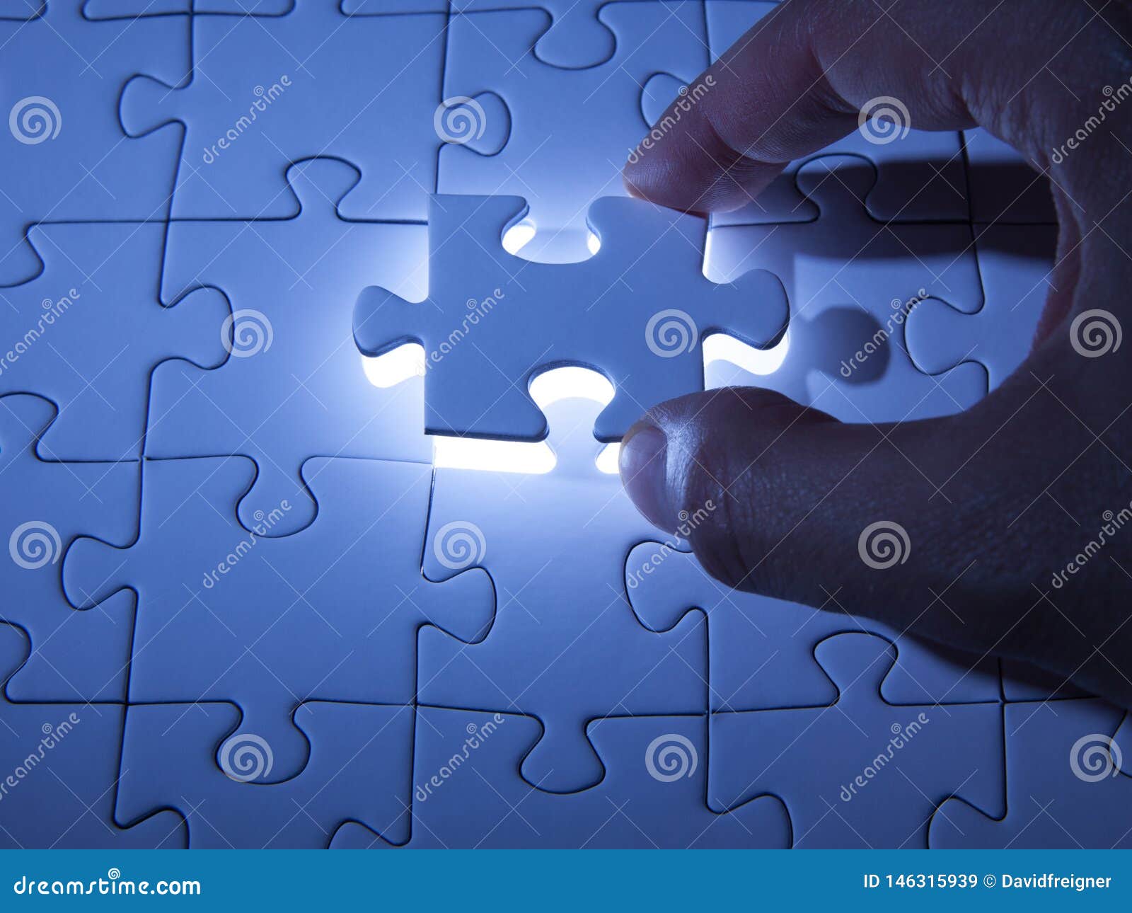 Blue Jigsaw Puzzle. Business Solutions, Solving Problems,science ...