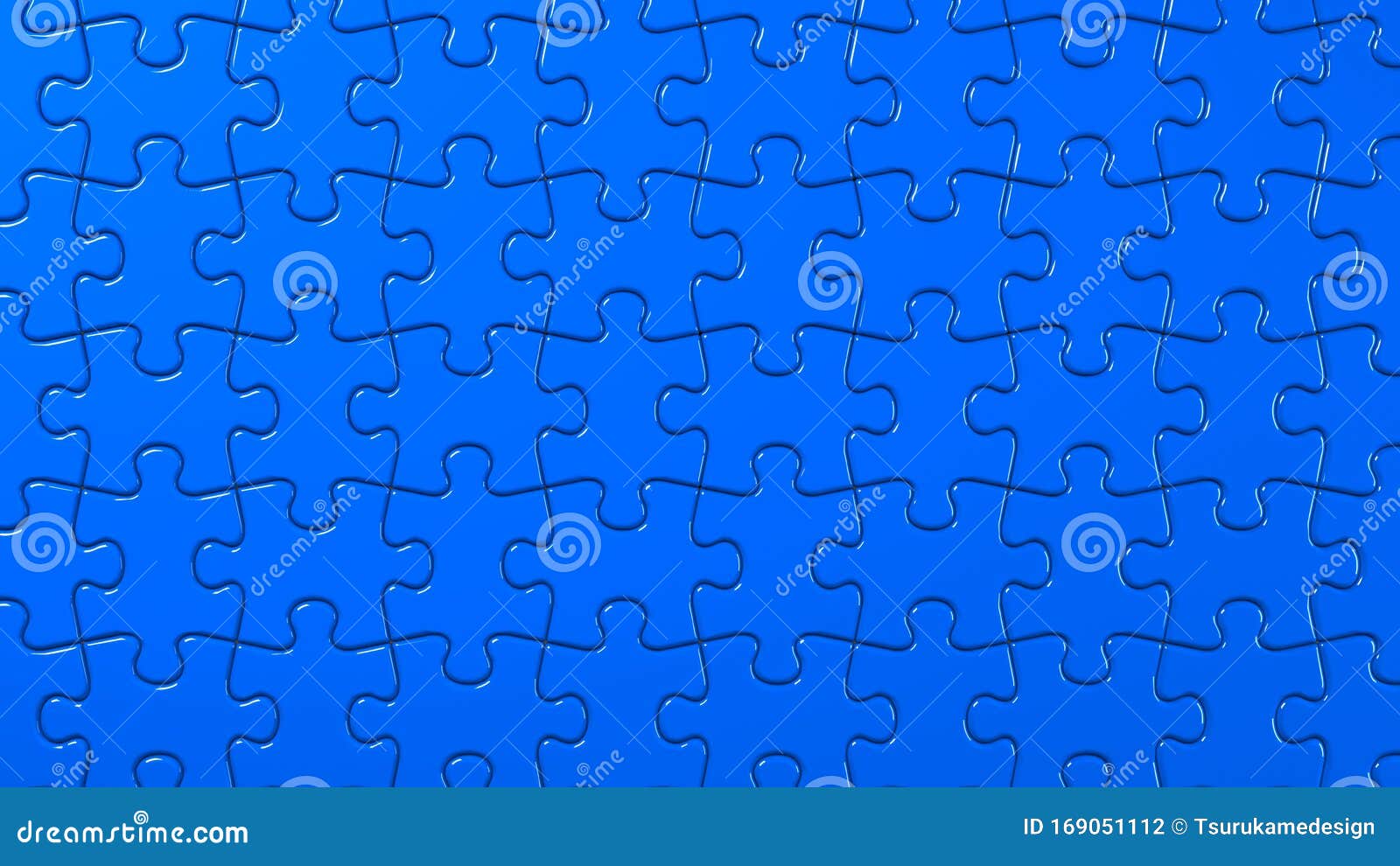 Blue Jigsaw Puzzle stock illustration. Illustration of lead - 169051112