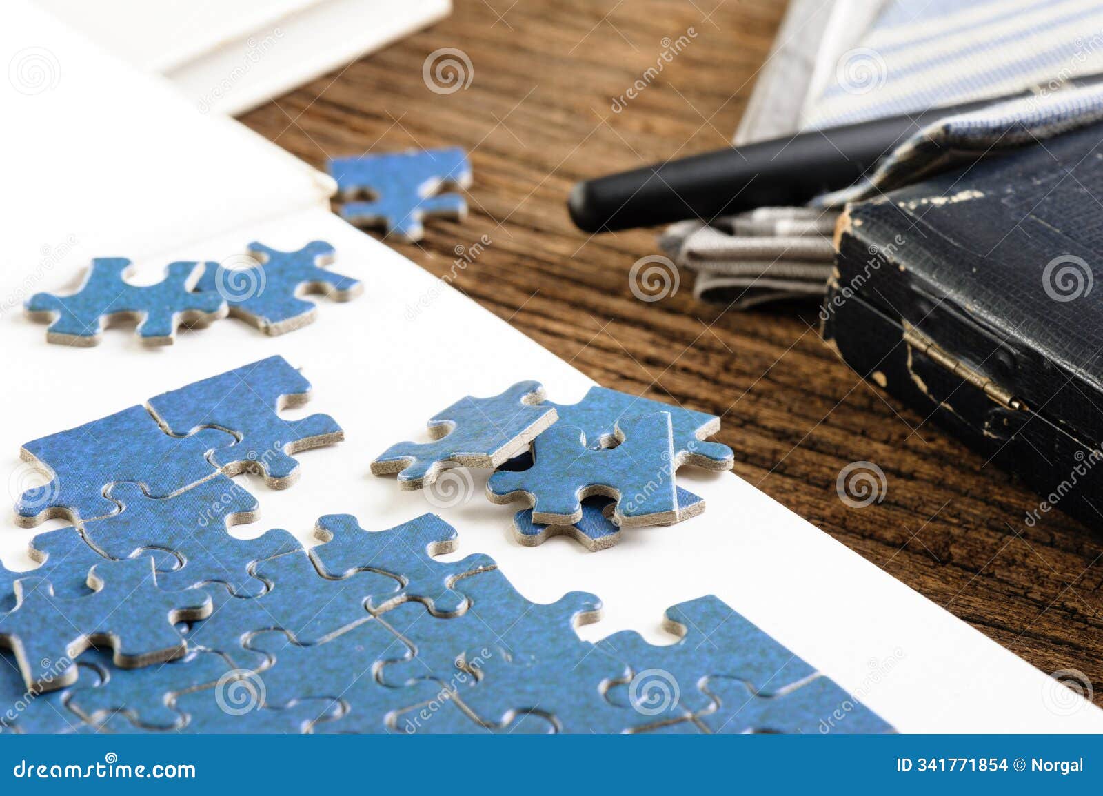 Blue Jigsaw Puzzle. Business Solutions, Solving Problems,science ...