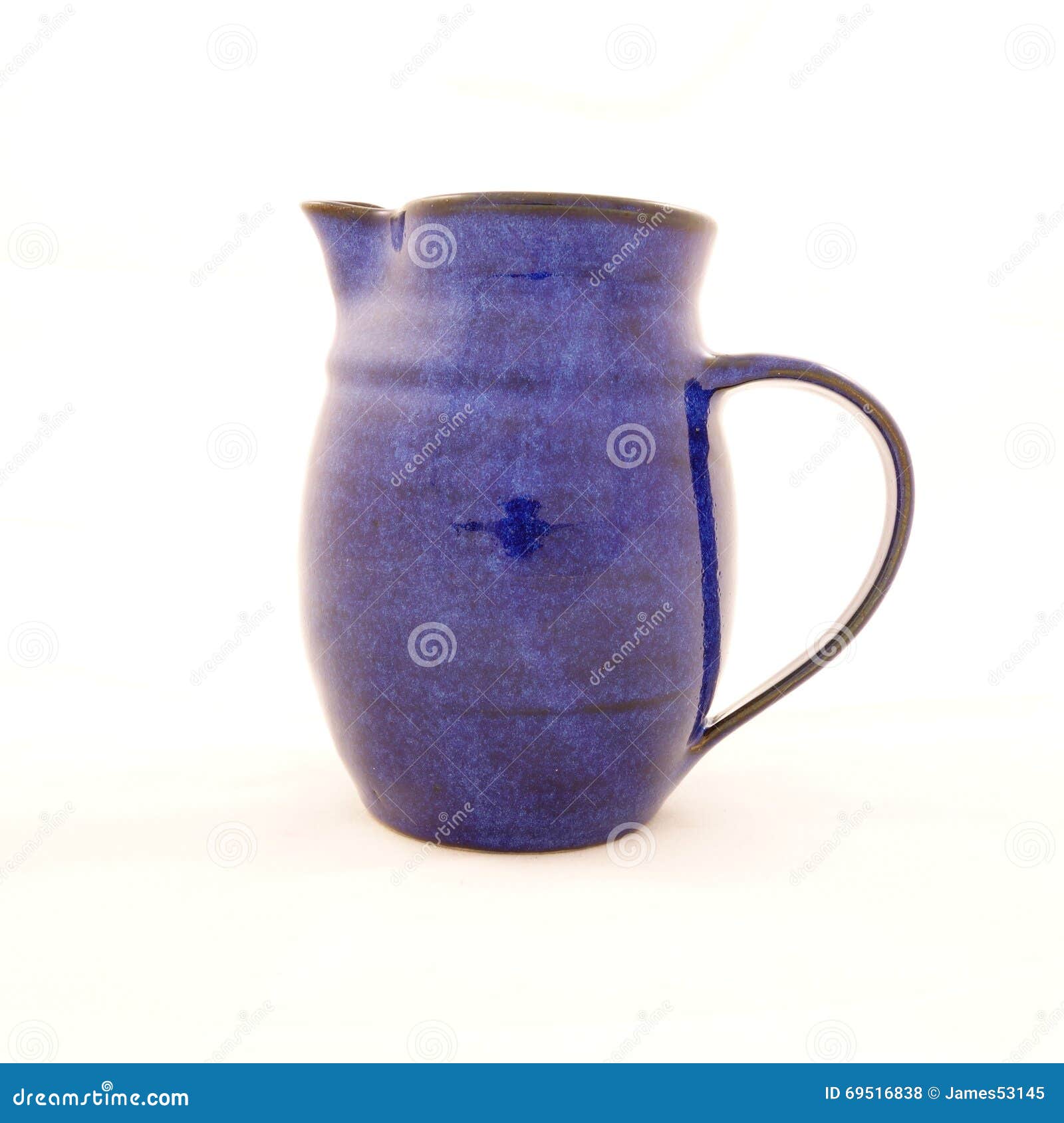 Blue Jug stock photo. Image of white, container, pottery - 69516838