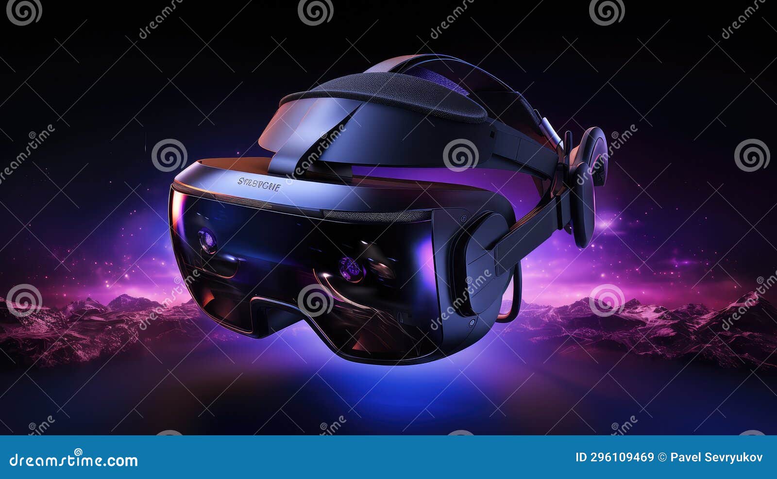 Blue 8k virtual reality stock illustration. Illustration of network ...