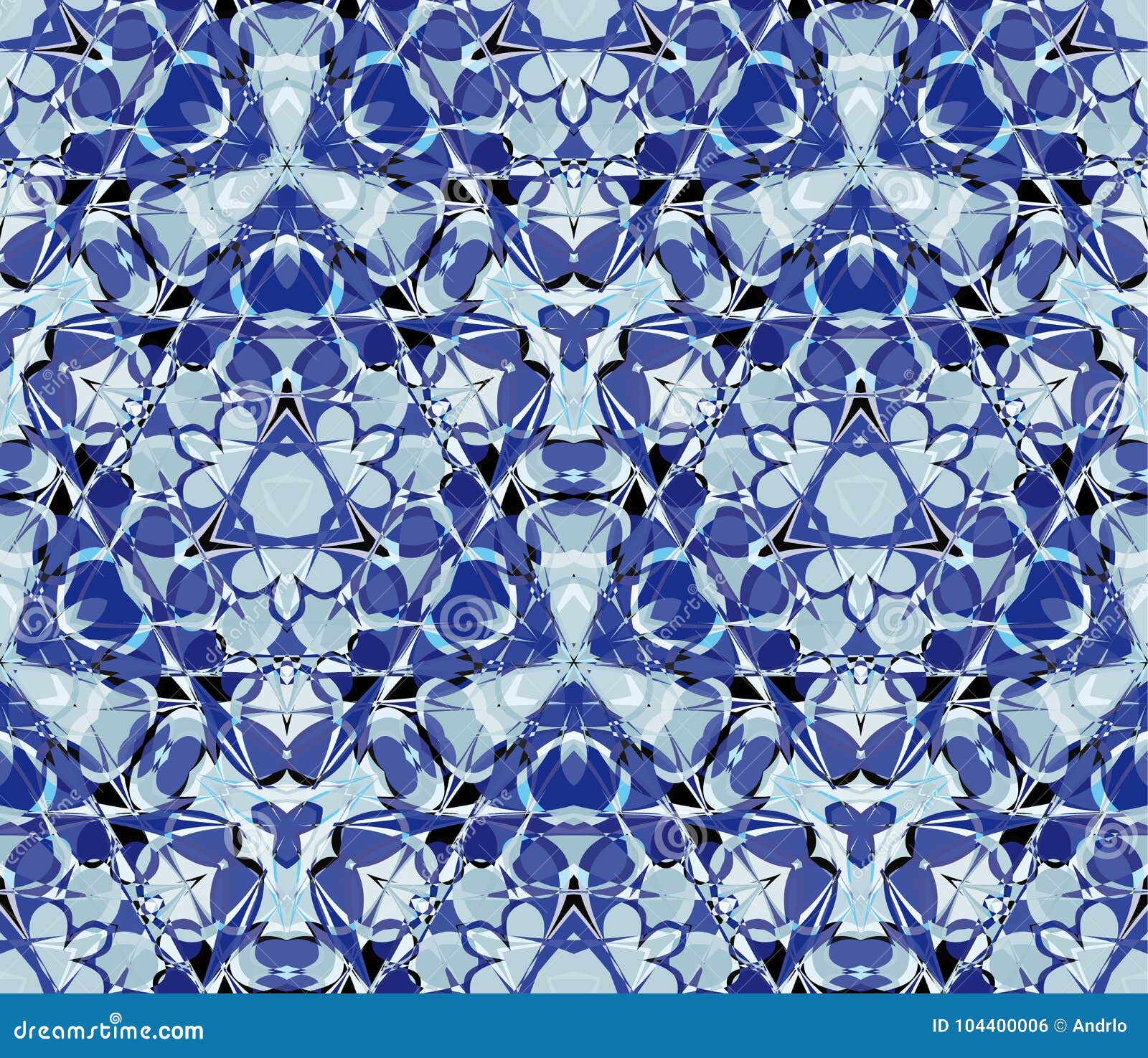 Blue Kaleidoscope Seamless Pattern. Composed of Abstract Shapes Stock ... Blue Kaleidoscope Seamless Pattern. Composed of Abstract Shapes Stock ...