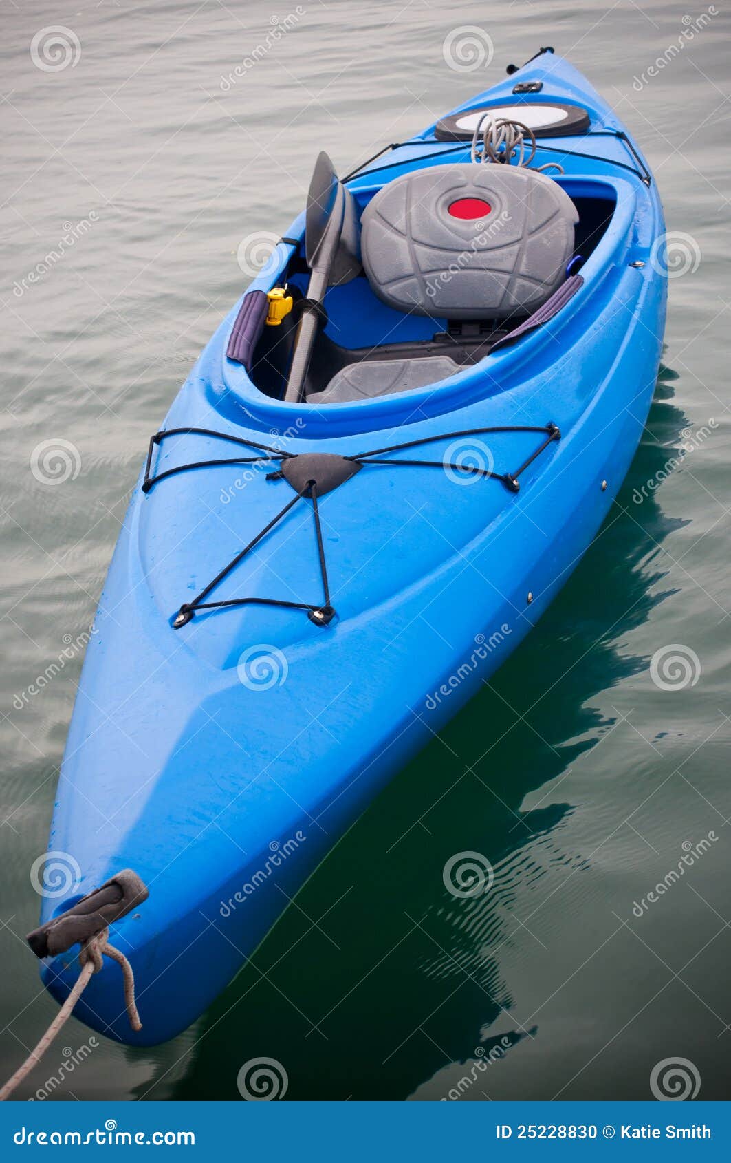 Two 2 Red And Blue Kayak Boats On Lakeside Beach Stock Image ...